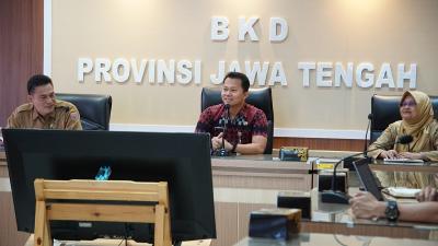 BKD Provinsi Jawa Tengah Terima Kunjungan Kerja Tiga Daerah untuk Sinkronisasi Renstra 2025 - 2029